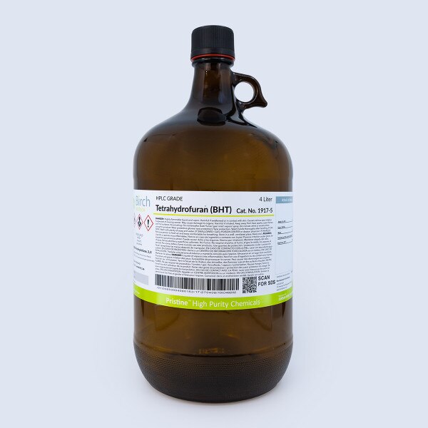Tetrahydrofuran Stabilized w/ BHT, 4 L. | Azer Scientific