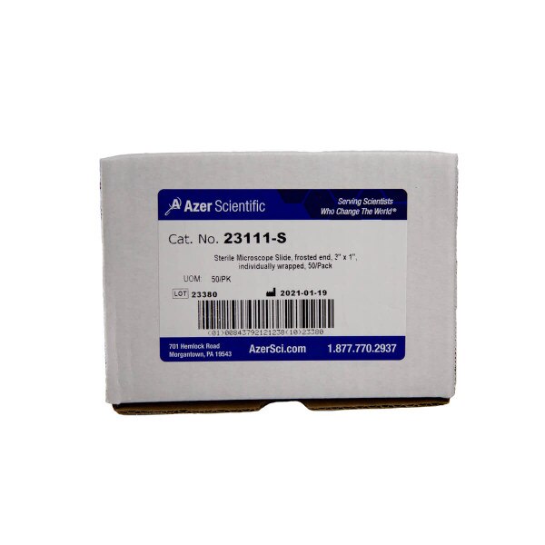 Frosted Slide, Sterile | Azer Scientific