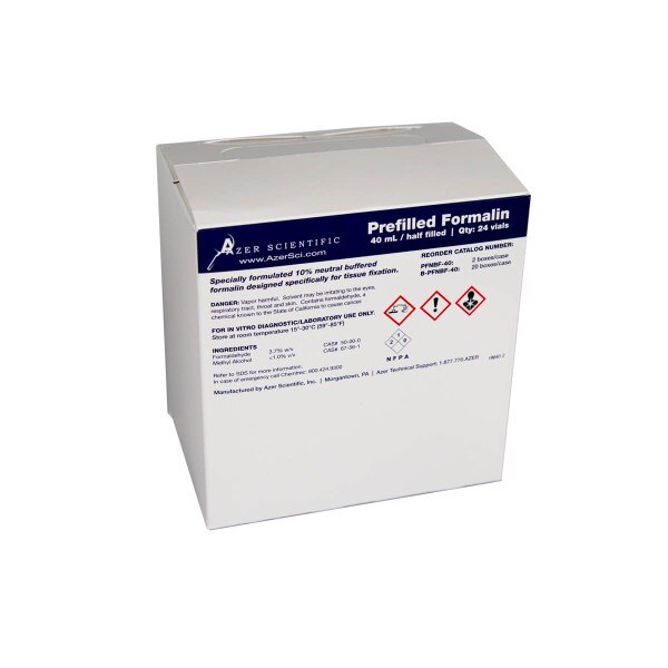40 mL Prefilled Formalin, Formalock (Bulk) | Azer Scientific