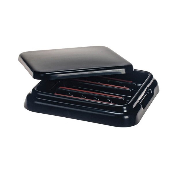 10 Slide Staining Tray System, Black Lid | Azer Scientific