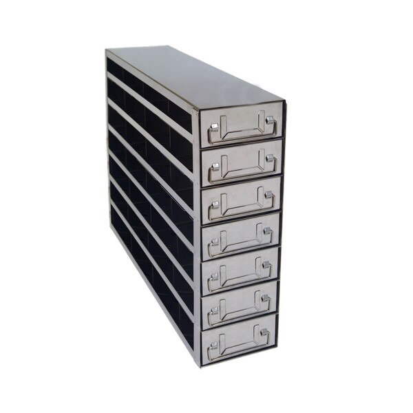 Cryogenic Freezer Rack, 7 drawers, 28 box capacity | Azer Scientific