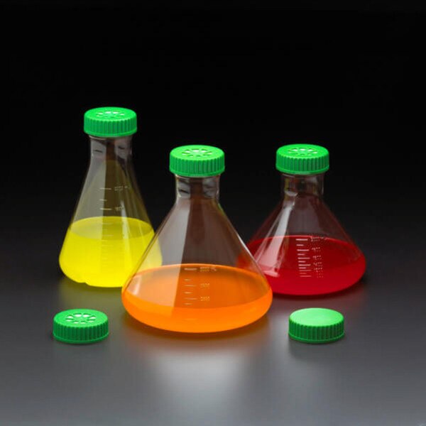 2L Fernbach Flask, Vent Cap, Plain Bottom, Sterile | Azer Scientific