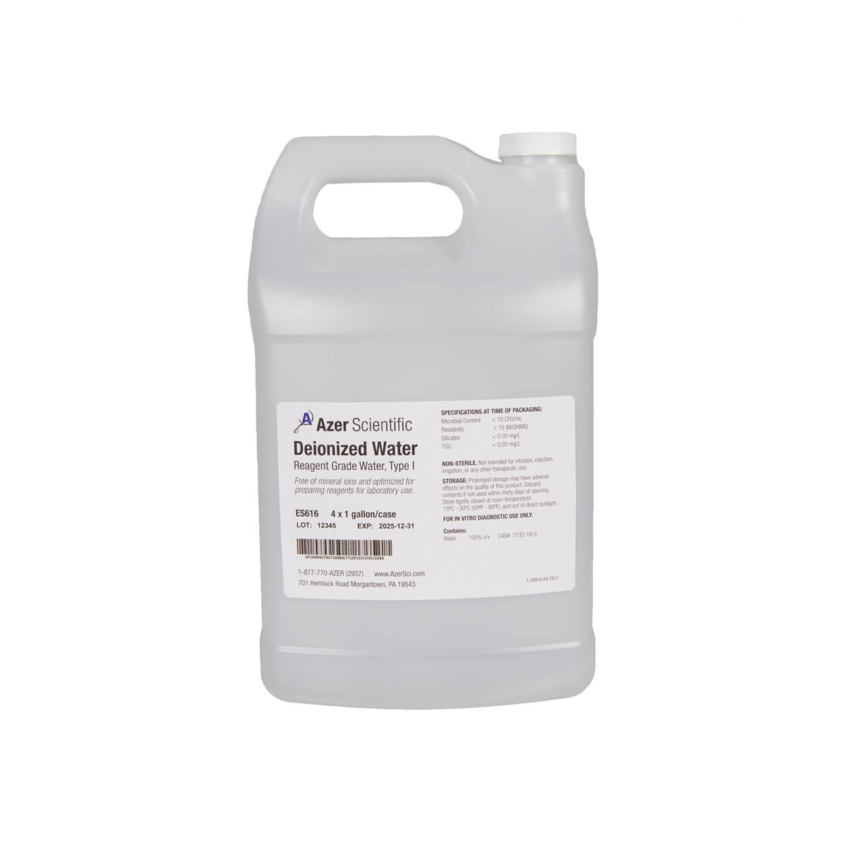 Deionized Water | Azer Scientific