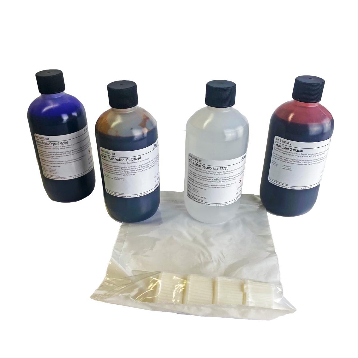 Gram Stain Kit (stabilized iodine) | Azer Scientific
