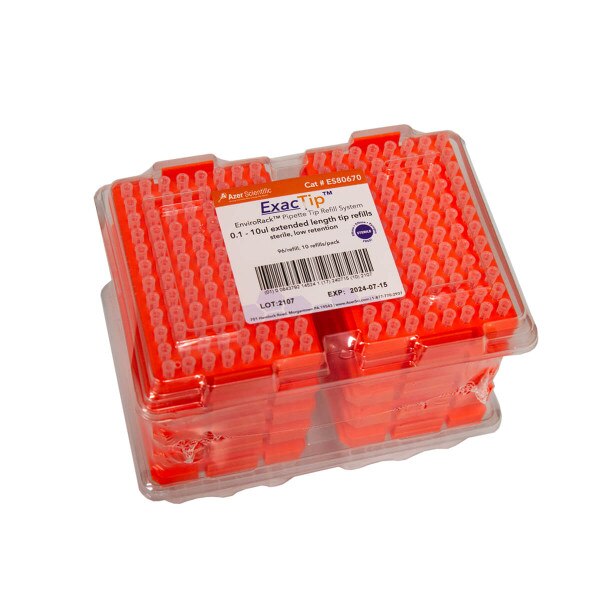ExacTip Pipette Tips, 10uL, Refills | Azer Scientific