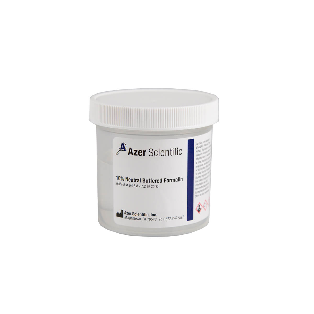 180 mL Prefilled Formalin Container | Azer Scientific