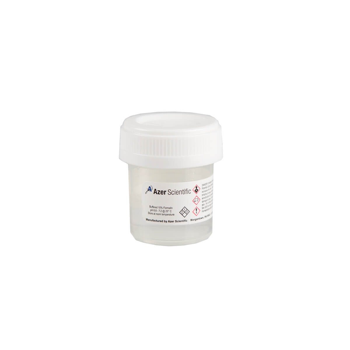 20mL Prefilled 10% Formalin Containers | Azer Scientific