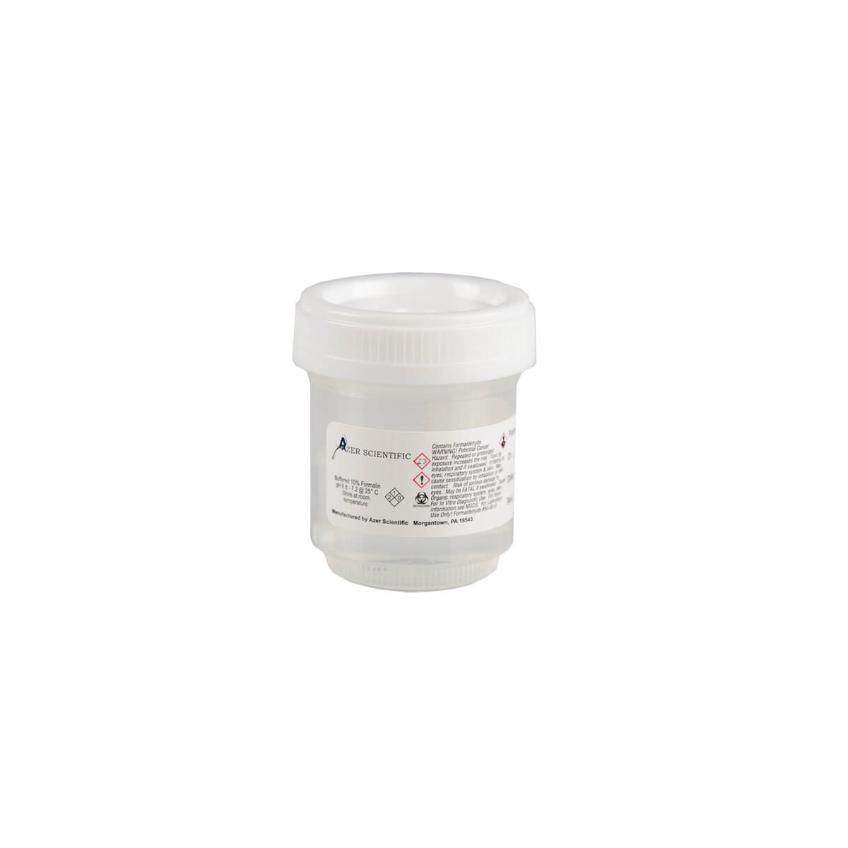 60mL Prefilled Formalin Containers | Azer Scientific