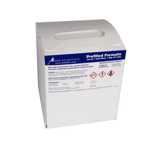 60mL Prefilled Formalin Containers | Azer Scientific